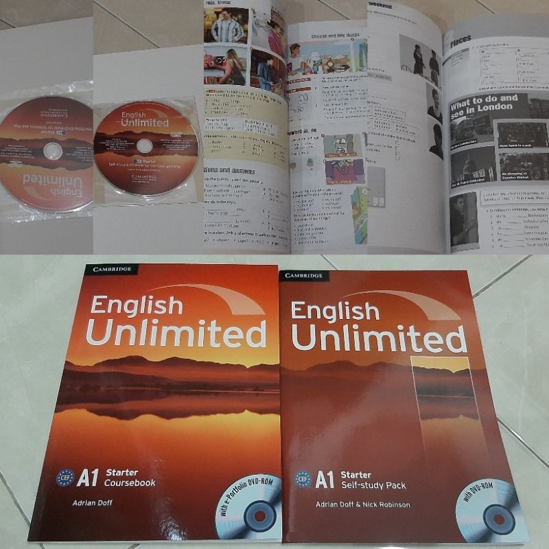 Jual NEW Cambridge English Unlimited Starter Coursebook A1 & A2: Self ...