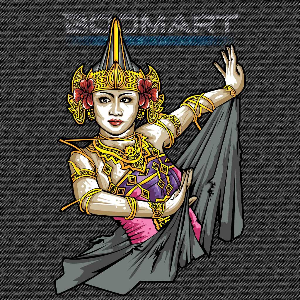 Jual STICKER A4 KARAKTER PENARI WANITA BALI | Shopee Indonesia