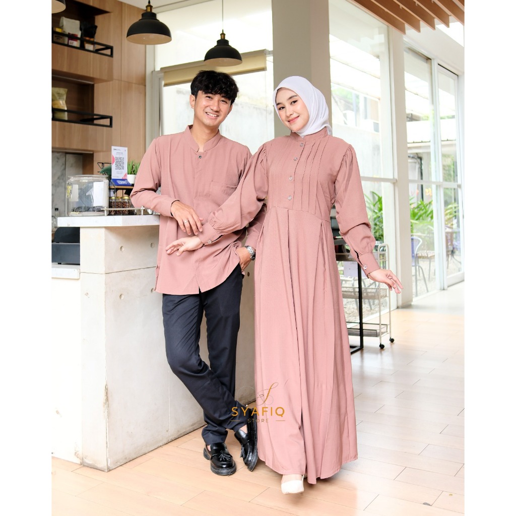Jual Alena Sarimbit Couple Suami Istri Dress Family Set Couple Tangan ...