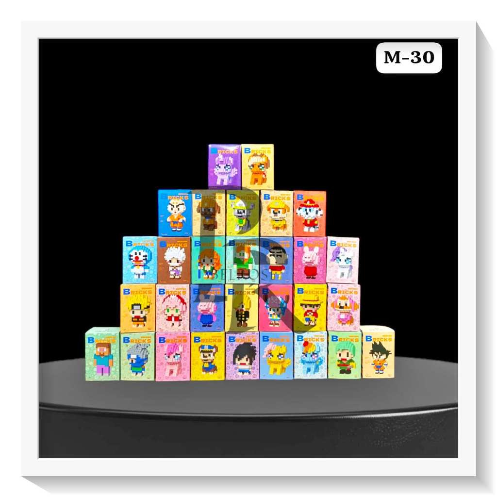Jual Nano Bricks Anime Mini Bricks One Piece Naruto DragonBall Mainan ...