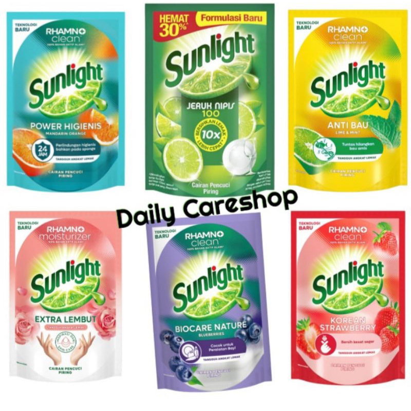 Jual SUNLIGHT Cairan Pencuci Piring 650 ml | Shopee Indonesia