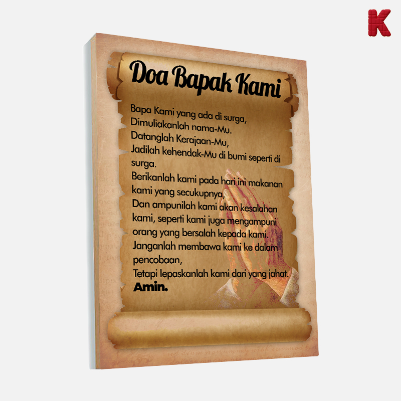 Jual Kreasidekor Hiasan Dinding Doa Bapa Kami Kristen Yesus Dekorasi Pajangan Rohani Kamar Rumah ...