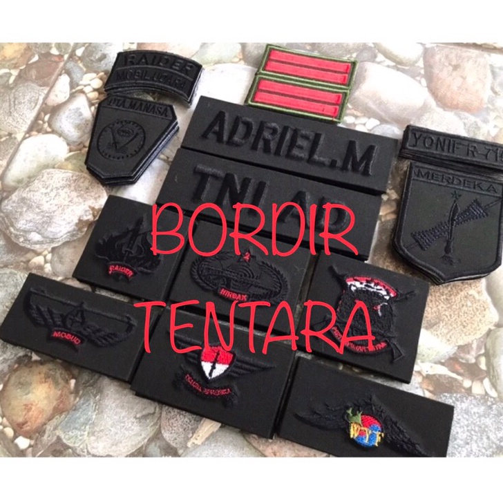 Jual BORDIR PAPAN NAMA PDL BORDIR TNIAD BORDIR NAMA PDL MALVINAS TNI | Shopee Indonesia