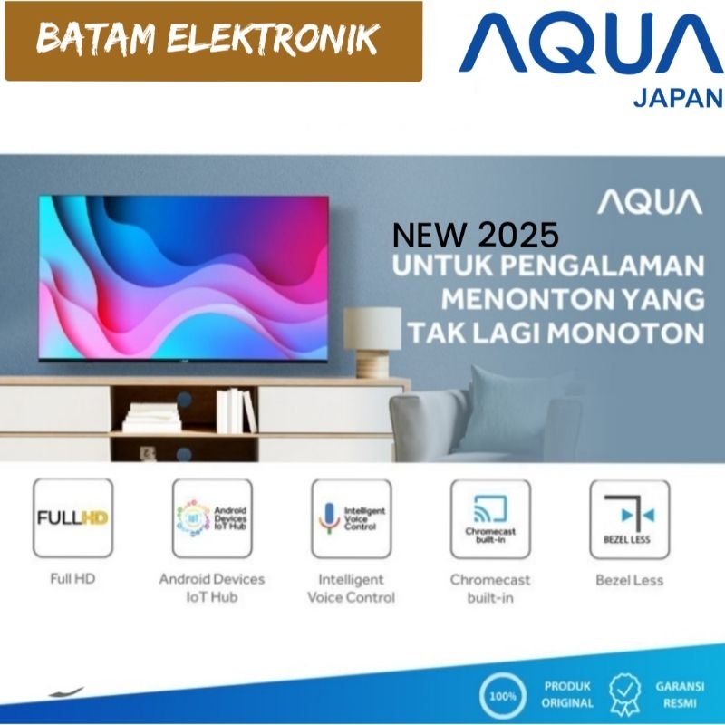 Jual TV LED AQUA 32 INCH / 32" AQT32K701AF GOOGLE TV SMART ANDROID TV ...