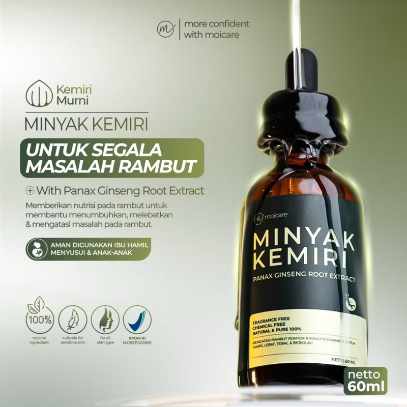 Jual Moicare Minyak Kemiri Extract Ginseng Penumbuh Penebal Rambut ...