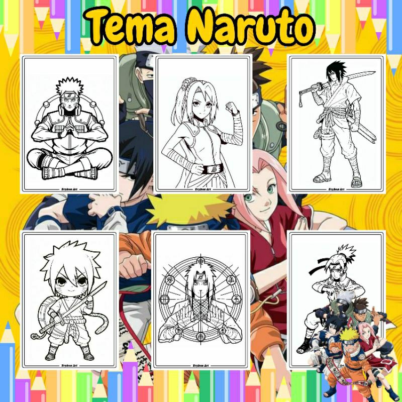 Jual COLORING | KERTAS GAMBAR | MEWARNAI | NARUTO | TK | PAUD | SD ...