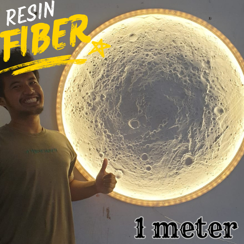 Jual Replika Bulan 1 Meter dari Resin Fiber Aesthetic Hiasan Dinding ...