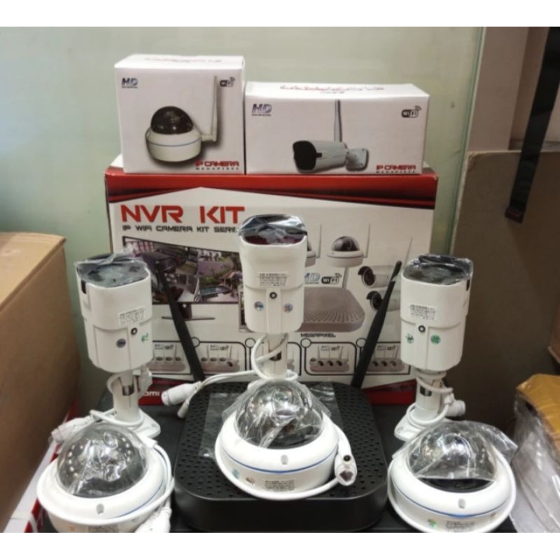 Jual PAKET CCTV NVR KIT WIRELESS.10CH.7.CAMERA | Shopee Indonesia