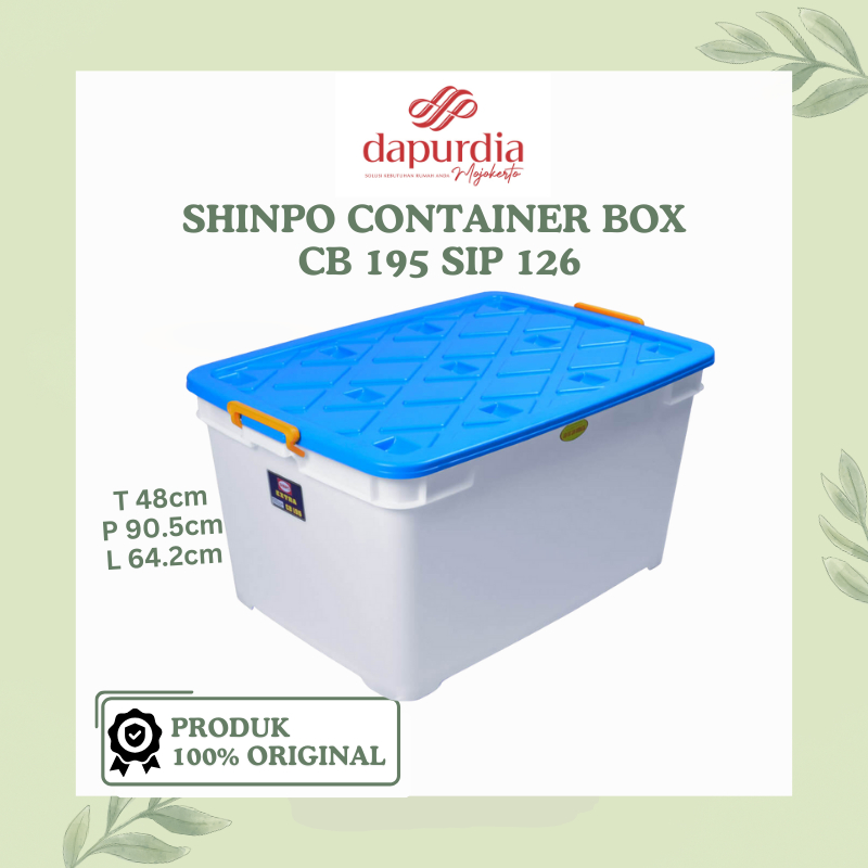 Jual SHINPO Container Box CB 195 SIP 126 BOX SUPER JUMBO, PLASTIK TEBAL ...