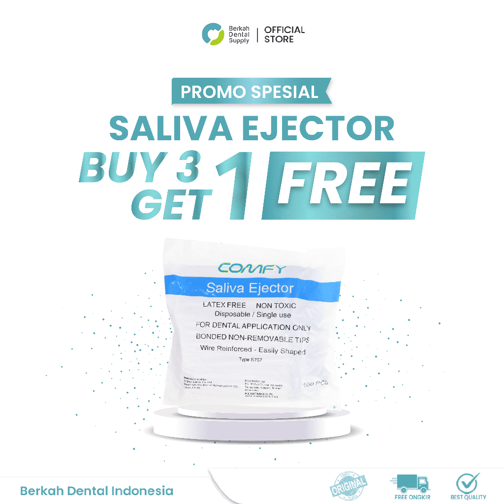 Jual Dental Saliva Ejector / Suction Comfy Saliva Ejector isi 100pcs ...