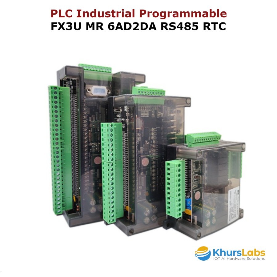 Jual PLC RS232 RS485 FX3U 14MR 24MR 30MR 48MR 6AD2DA With RTC Support GX Work MODBUS RTU ...