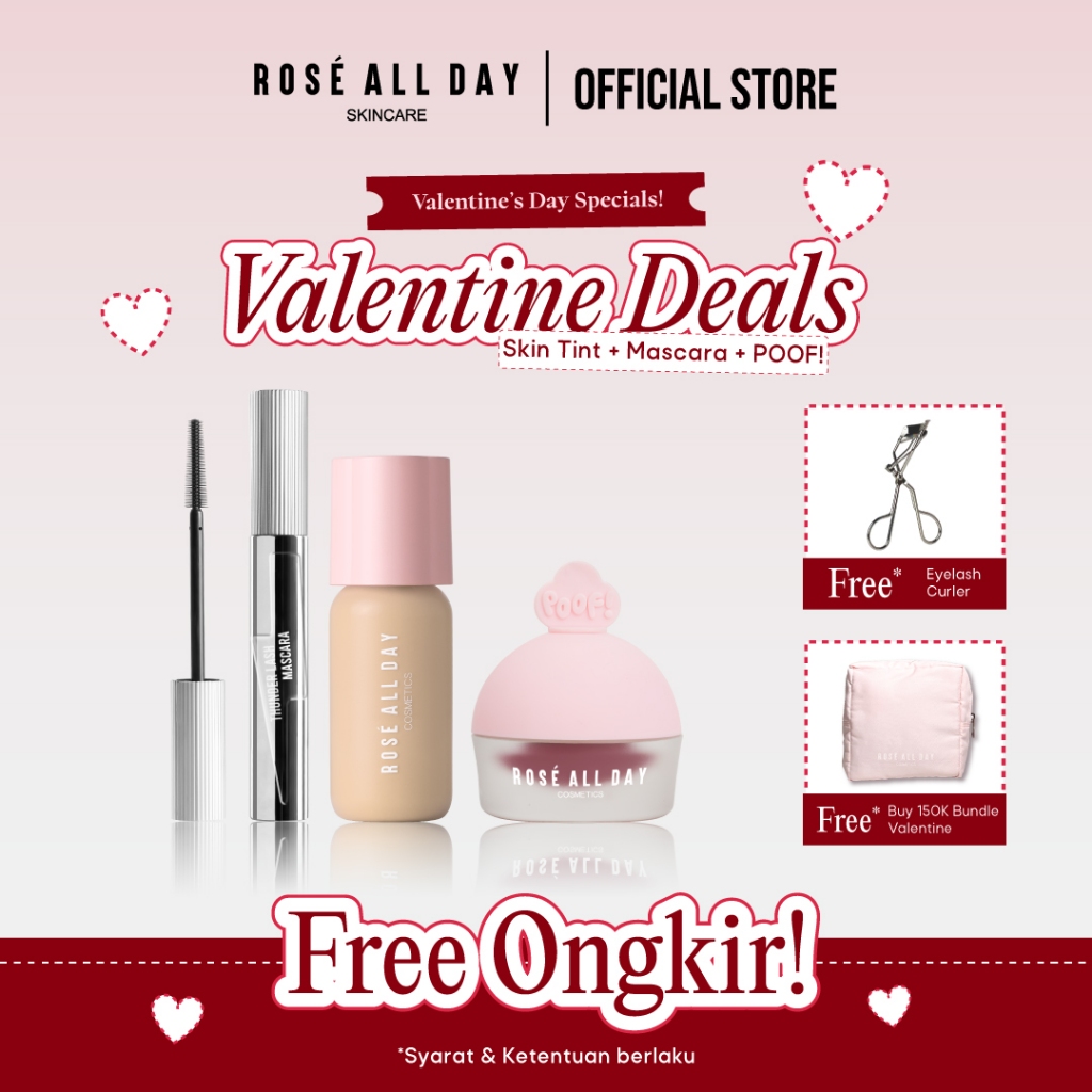 Jual Rosé All Day Valentine Special Deals - Skin Tint + POOF Blurring ...