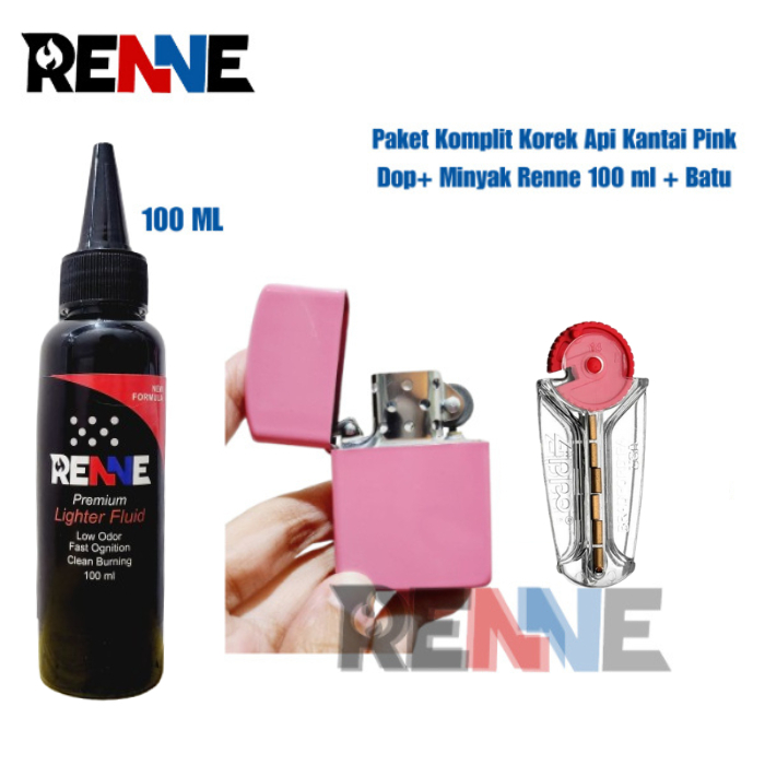 Jual Paket Komplit Korek Api Kantai Pink Dopp + Minyak RENNE 100ml ...