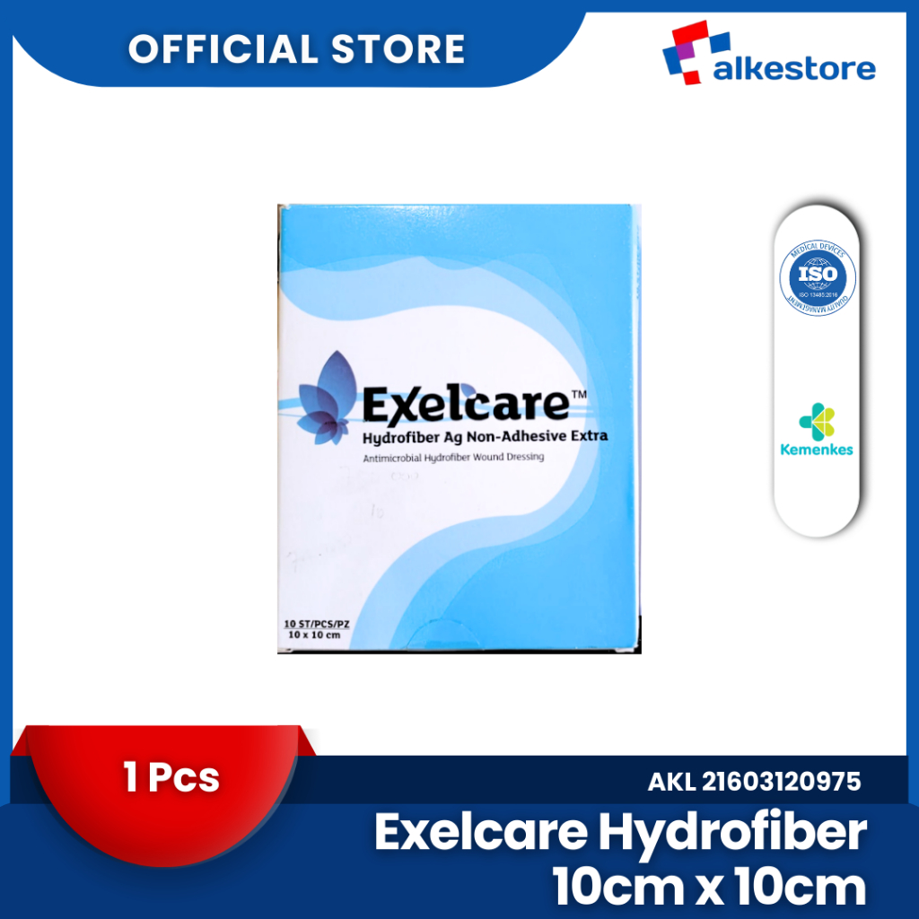 Jual Exelcare Hydrofiber AG Silver Non-Adhesive Extra Khusus (1 Pcs ...