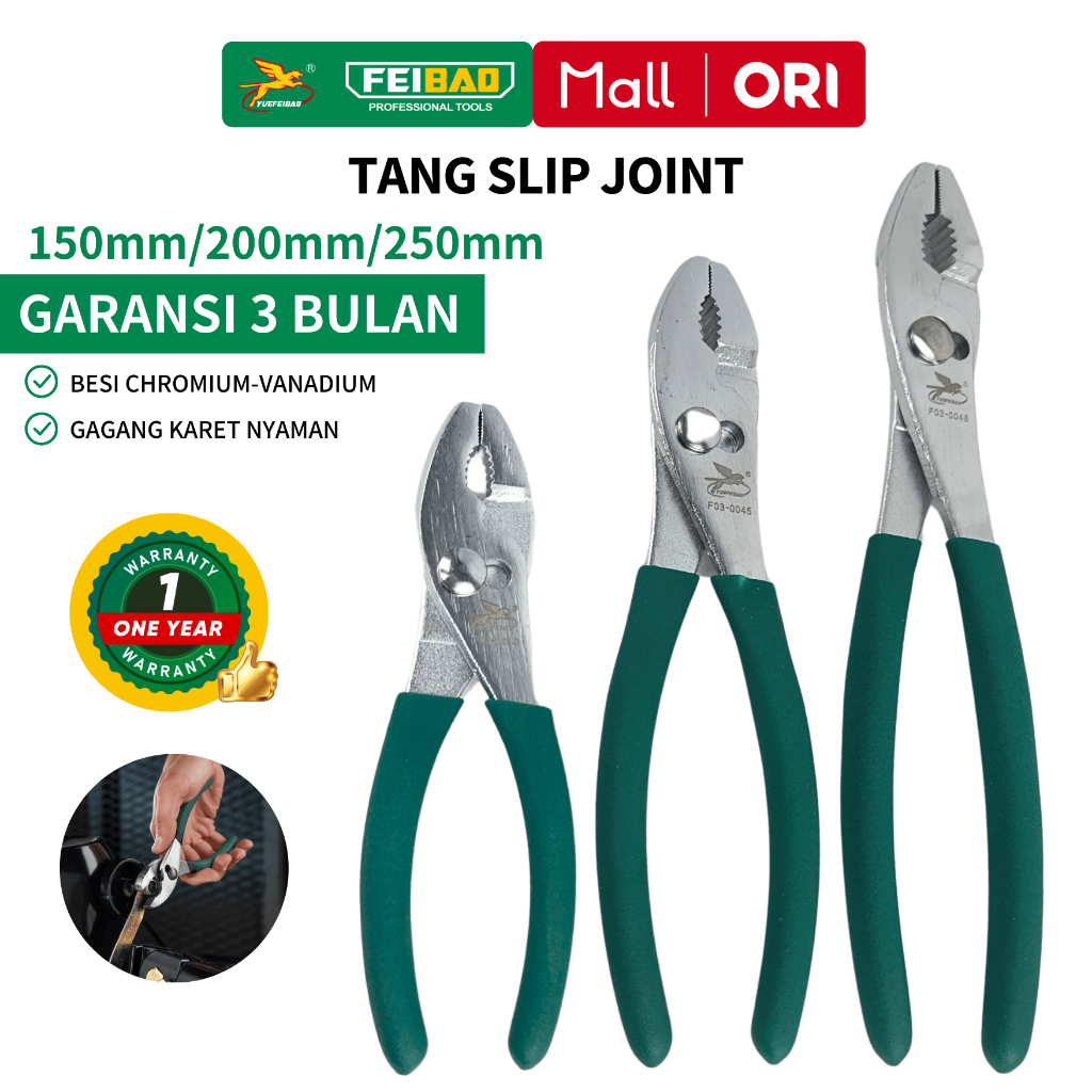 Jual Feibao Tang Slip Joint 6inch-10inch , Carbon Steel , Origonal ...