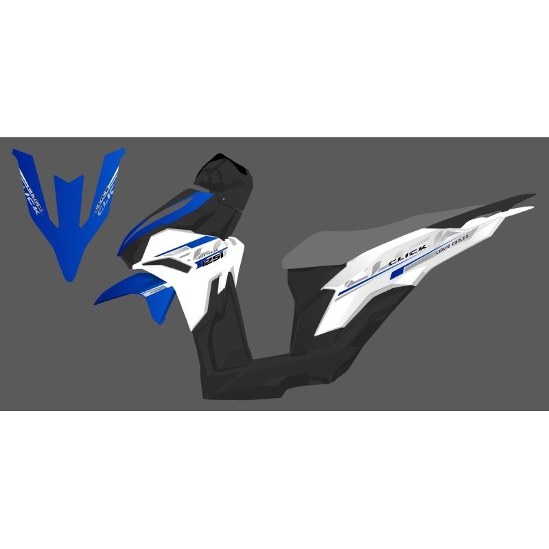 Jual striping sticker transparan vario led new gen 2 125 click vietnam ...
