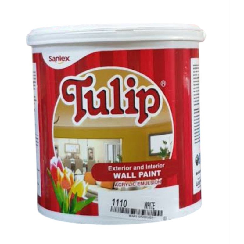 Jual cat tembok 5kg dinding tulip super white | Shopee Indonesia