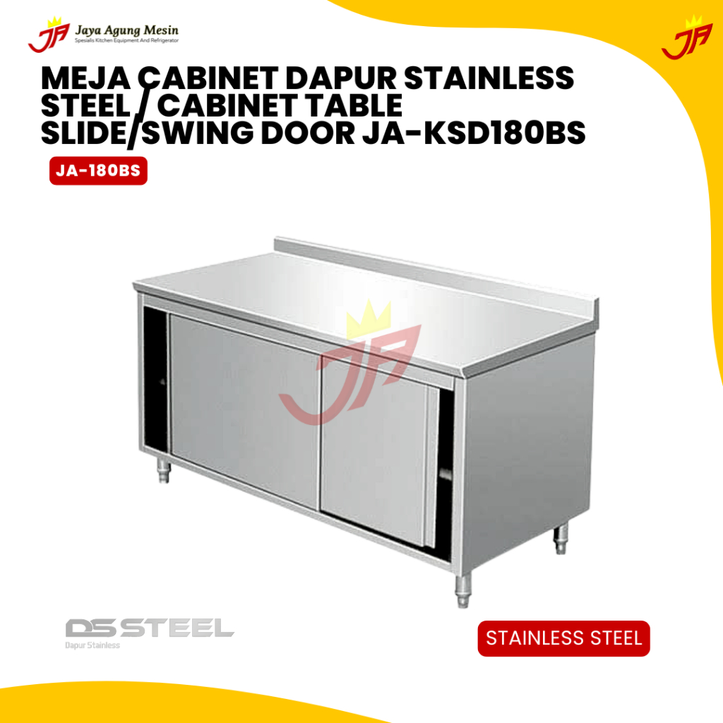 Jual CUSTOM - MEJA CABINET DAPUR STAINLESS STEEL / CABINET TABLE SLIDE ...