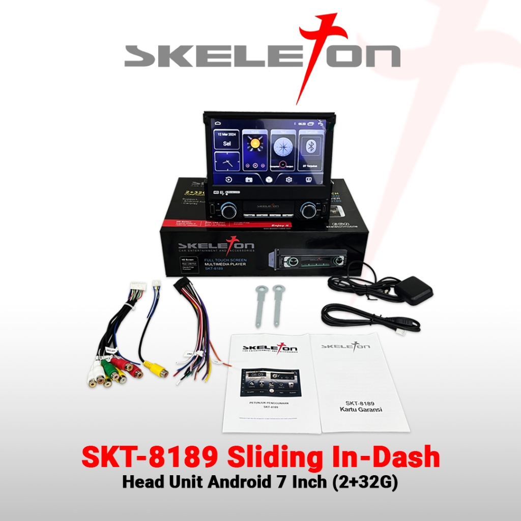 Jual Skeleton Head Unit Android Single Din S8189 Sliding In-Dash ...