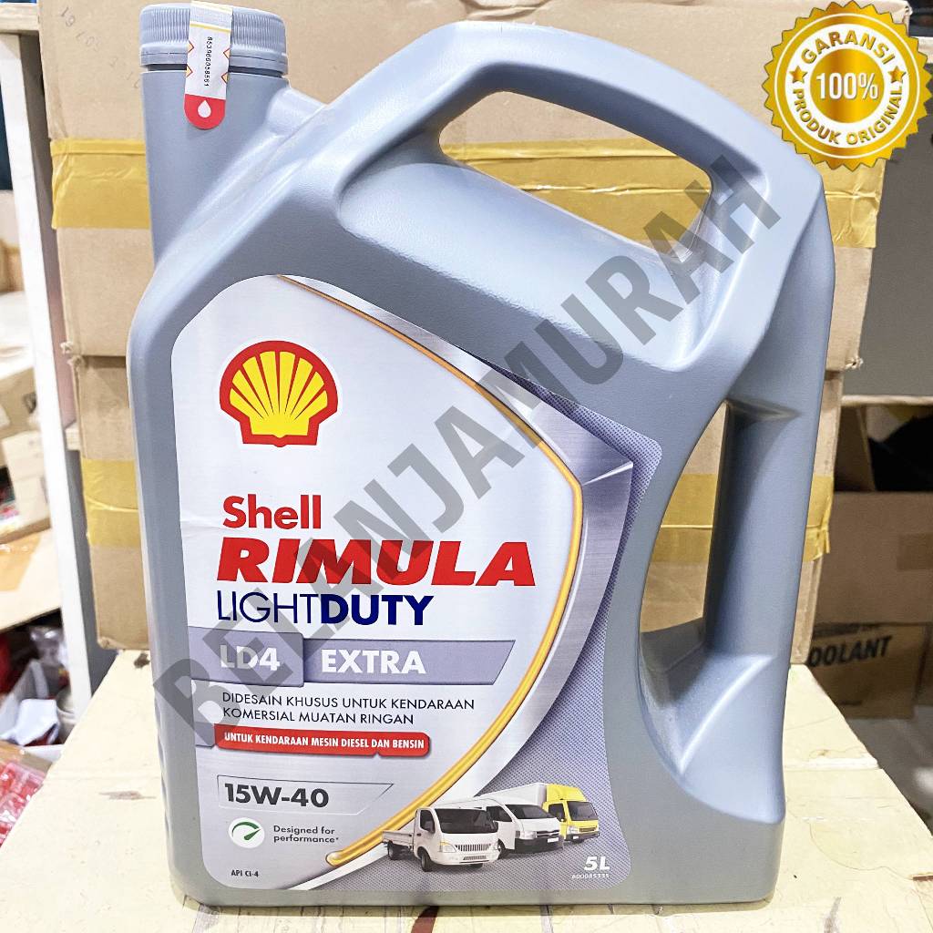 Jual Oli Mesin Diesel Shell Rimula LightDuty LD4 Extra 15W-40 Galon / 5 ...