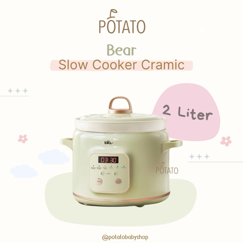Jual Bear Slow Cooker 2L Ceramic | Panci Keramik | Baby & Family Food ...