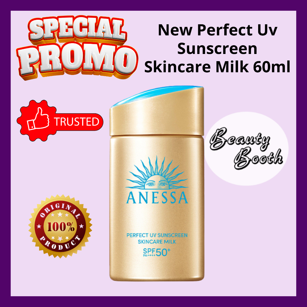 Jual ANESSA New Perfect Uv Sunscreen Skincare Milk 60ml | Shopee Indonesia