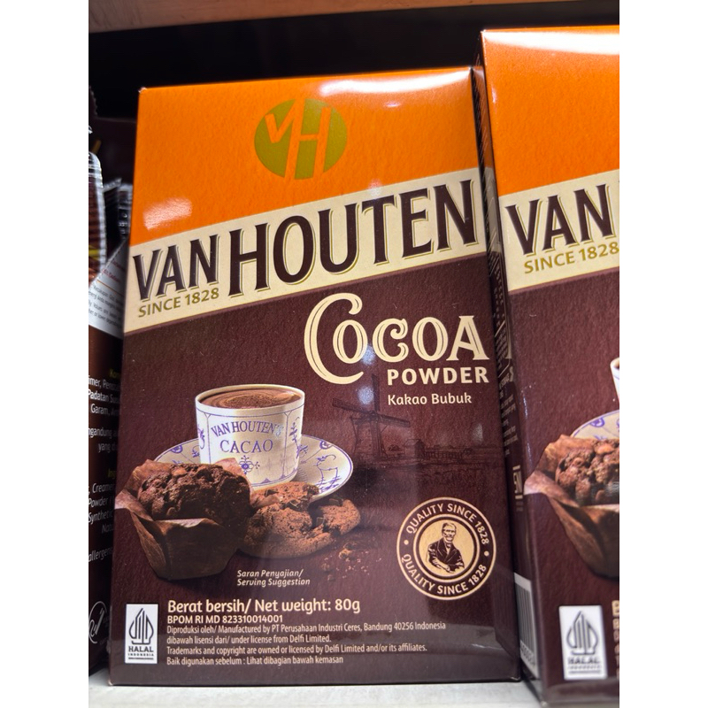 Jual Van Houten Cocoa Powder 80gr/box | Shopee Indonesia