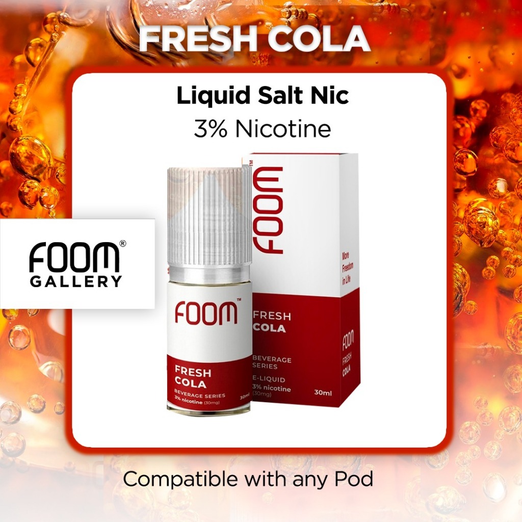Jual Foom Liquid Salt Nic 30ml Fresh Cola | Shopee Indonesia