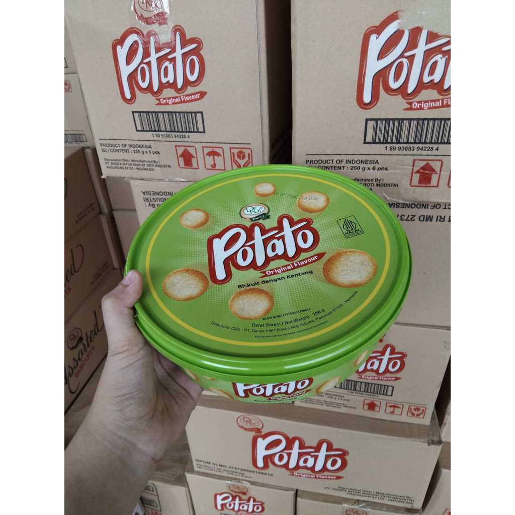 Jual DENEX POTATO KEMASAN TOPLES 250GR / Denex Potato Biskuit 250 gr ...