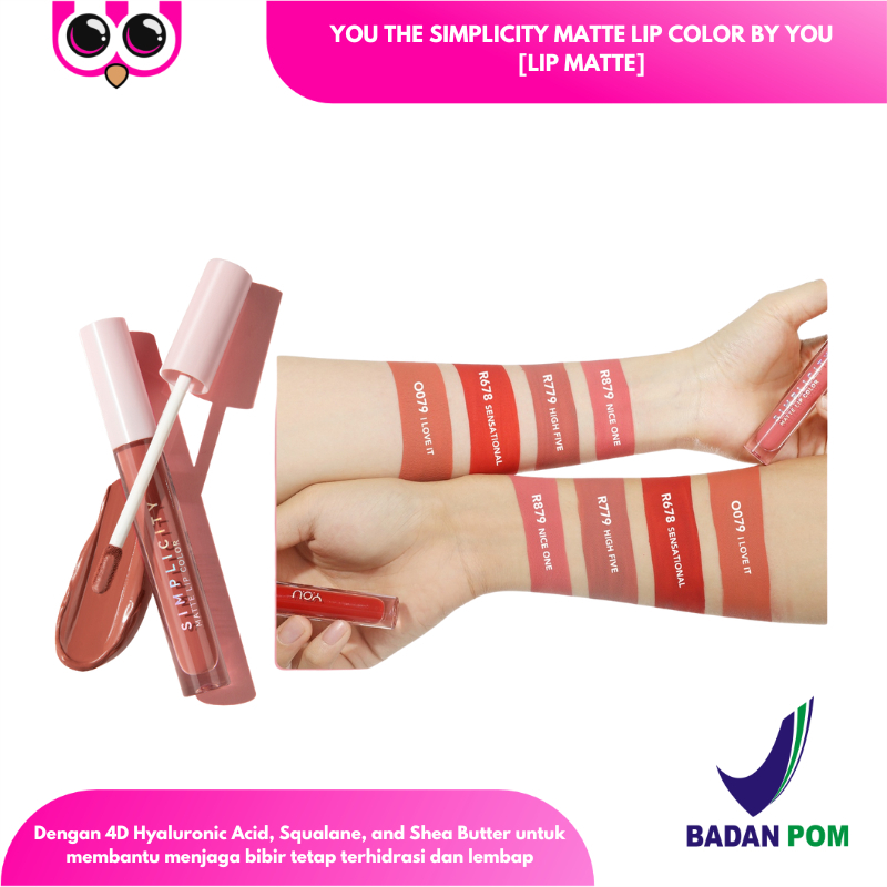Jual [ LIP MATTE ] YOU THE SIMPLICITY MATTE LIP COLOR BY YOU / LIP ...