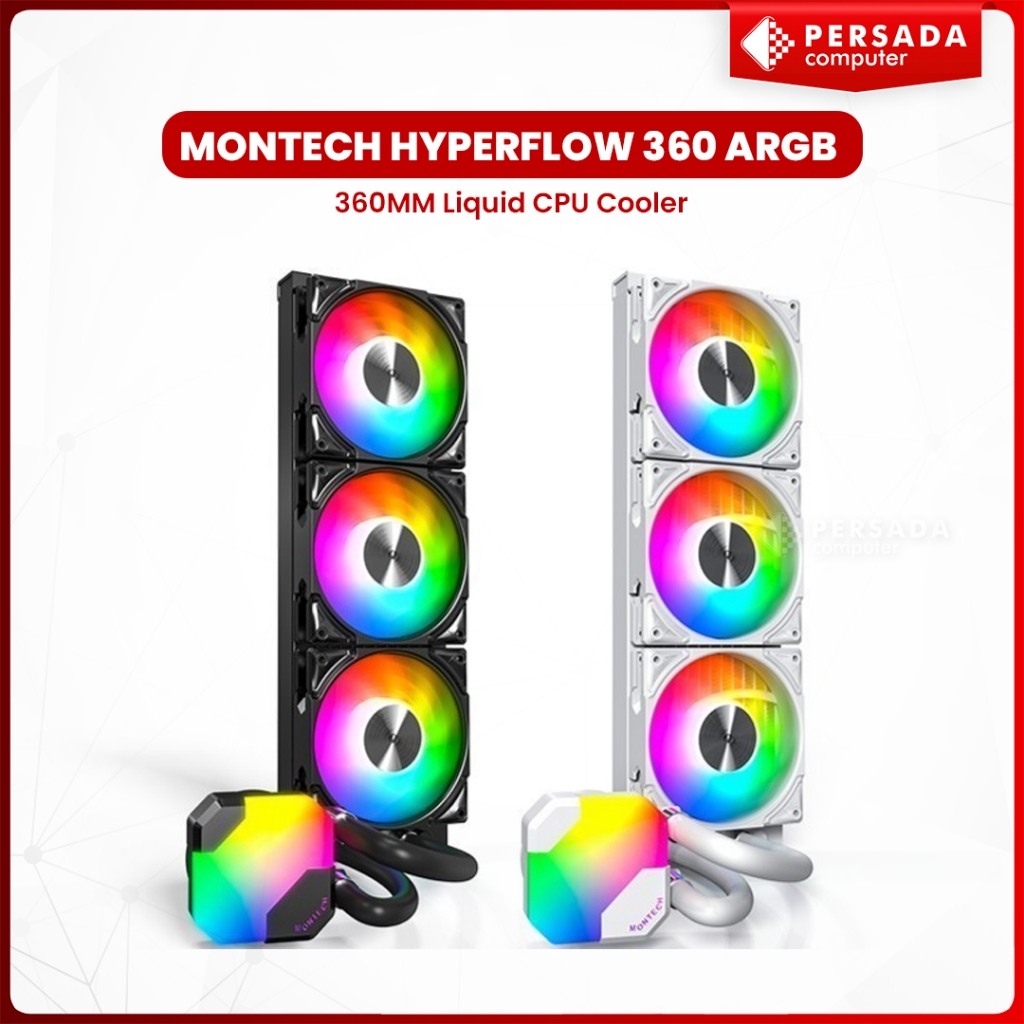 Jual MONTECH HYPERFLOW 360 ARGB BLACK - 360MM Liquid CPU Cooler | Shopee Indonesia