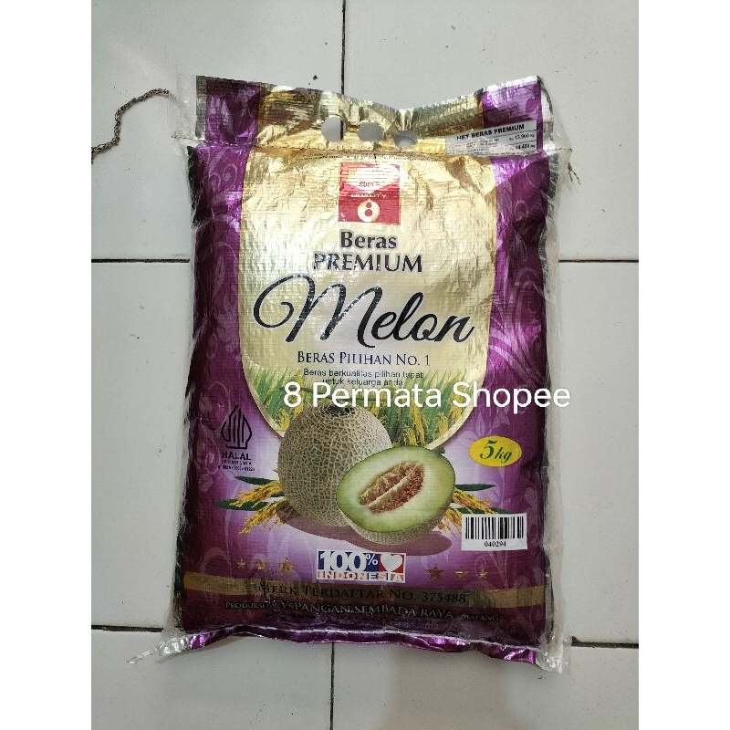 Jual Beras Premium MELON UNGU Kemasan 5kg Wangi Putih Pulen | Shopee ...
