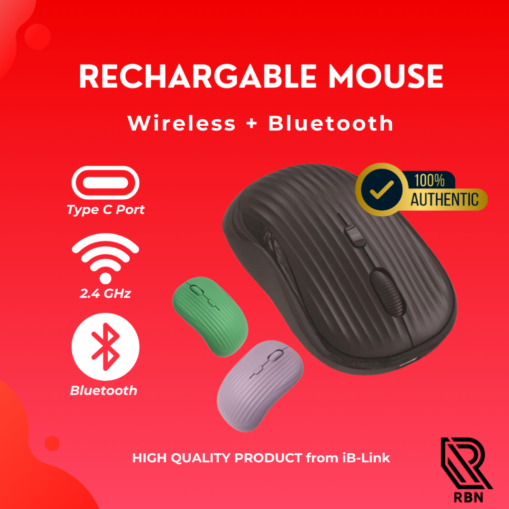 Jual Mouse Wireless Bluetooth Silent Dual Connection Lucu Murah untuk ...
