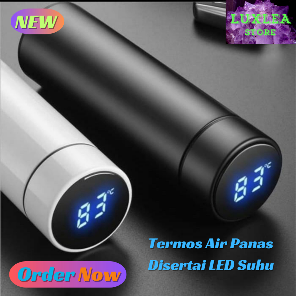 Jual Termos Air Panas Mini Thermos Botol Minum LED Display Suhu ...