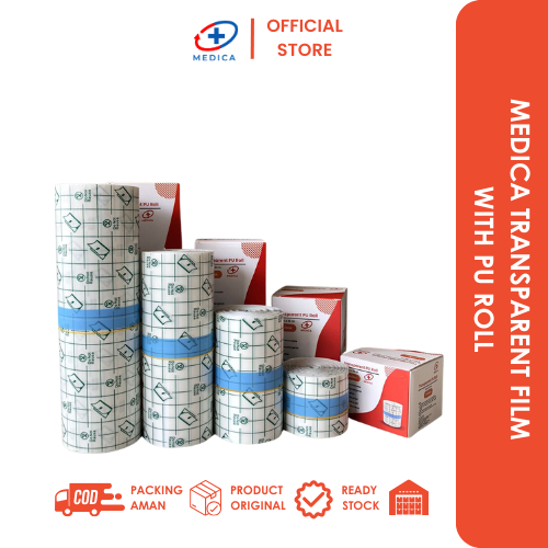 Jual Medica® Transparent PU Film Roll - Plester Anti Air & Pelindung Luka - 1 Roll/10m | Shopee ...