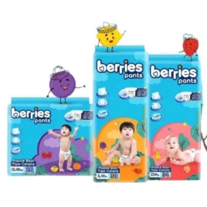Jual Berries Pants Slim Pants M34/L30/XL26 Popok Sekali Pakai | Shopee ...