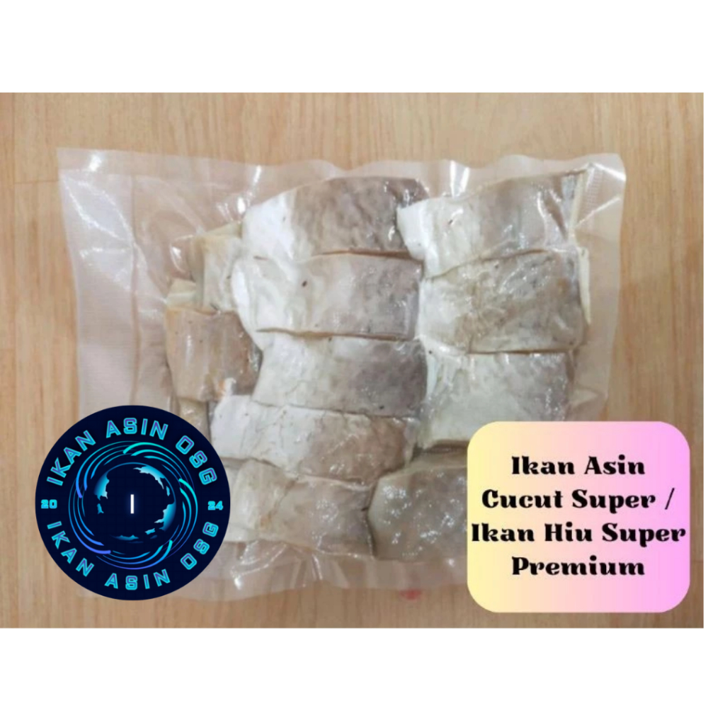 Jual Ikan Asin Cucut Super / Daging Hiu Super Premium (Produk Sudah ...