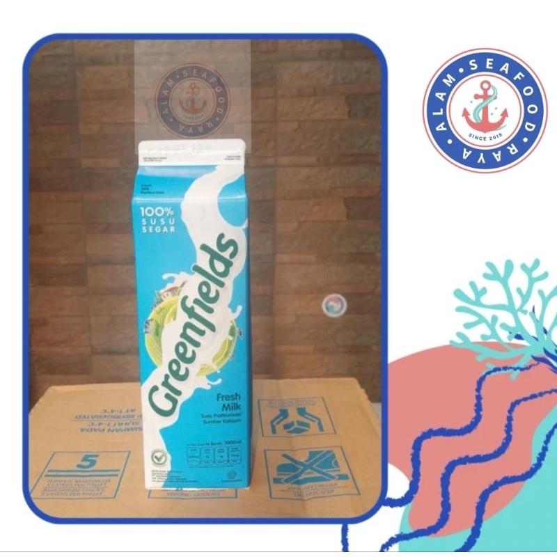 Jual Susu Greenfields FRESH MILK 1L/FRESH MILK greenfields 1000ml ...