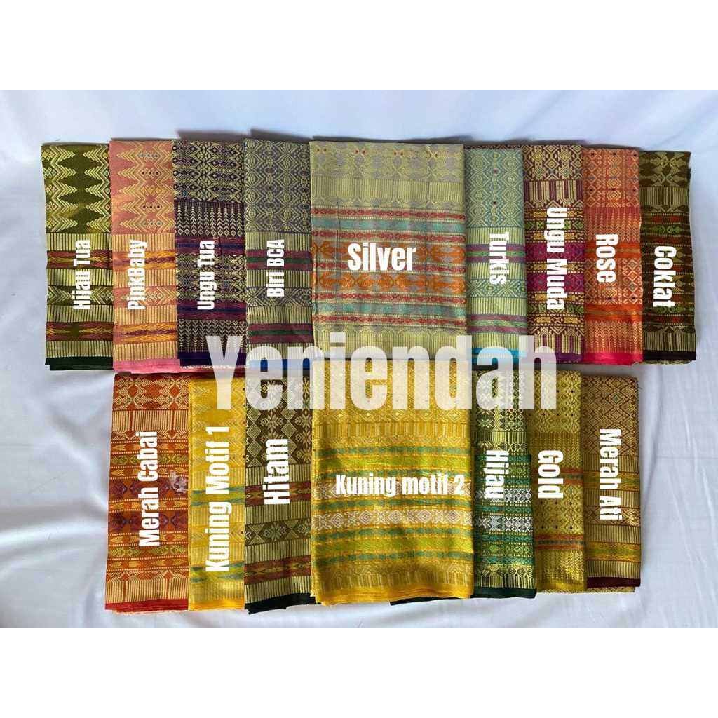 Jual Kain Songket set selendang / Bahan songket selendang Thailand /Bahan kain Rok kebaya ...