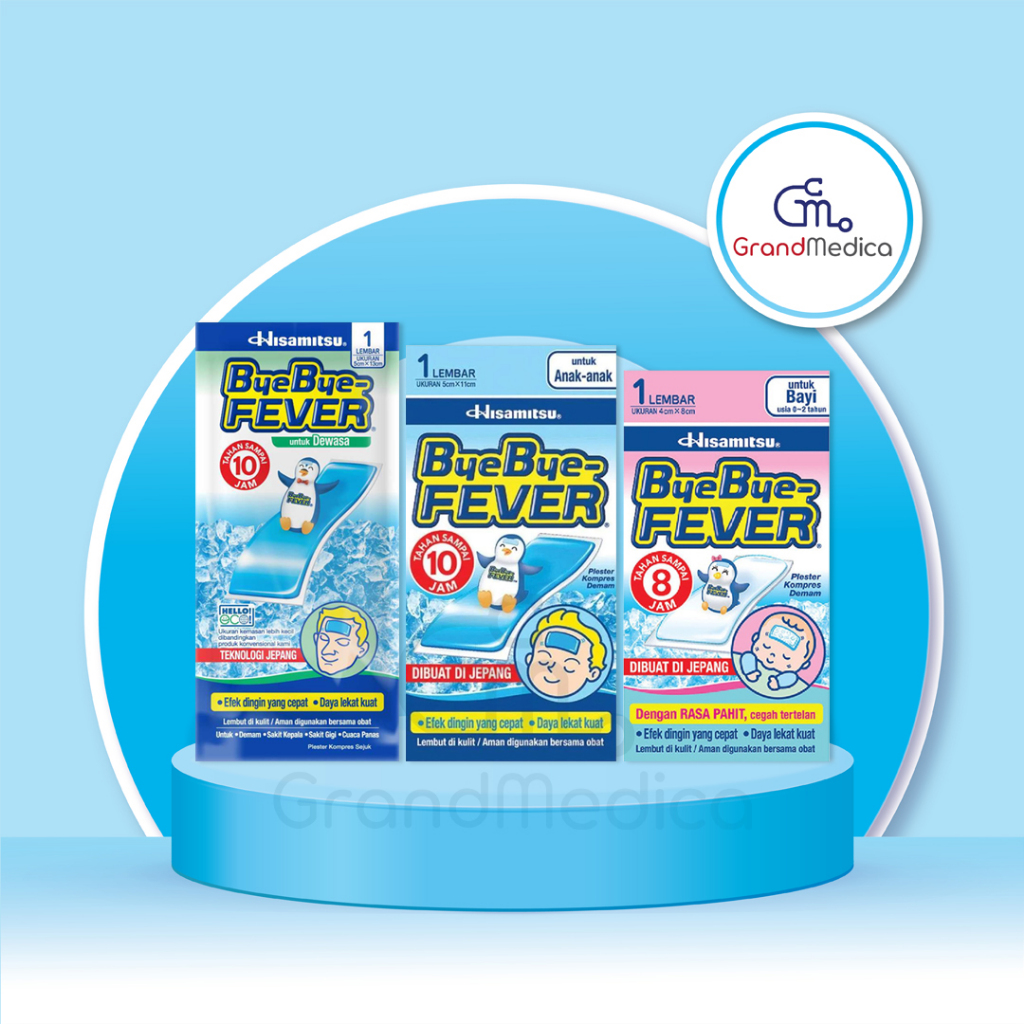 Jual Bye Bye Fever HISAMITSU / Kompres Demam / Byebye fever / Bye-Bye ...