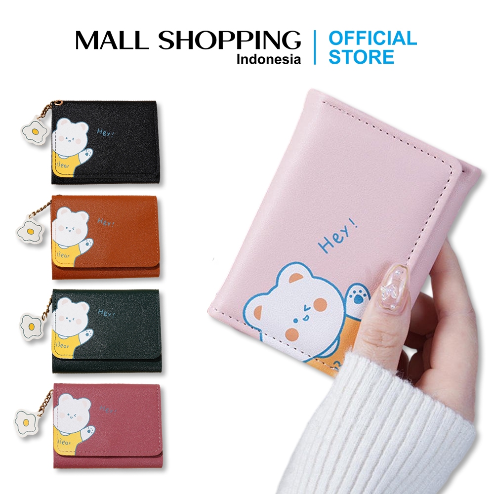 Jual DOMPET WANITA A86 DOMPET WANITA LIPAT MINI MOTIF ANIMAL LUCU TEDY ...