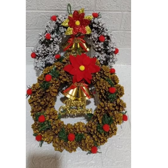 Jual krans pintu natal buah pinus | Shopee Indonesia