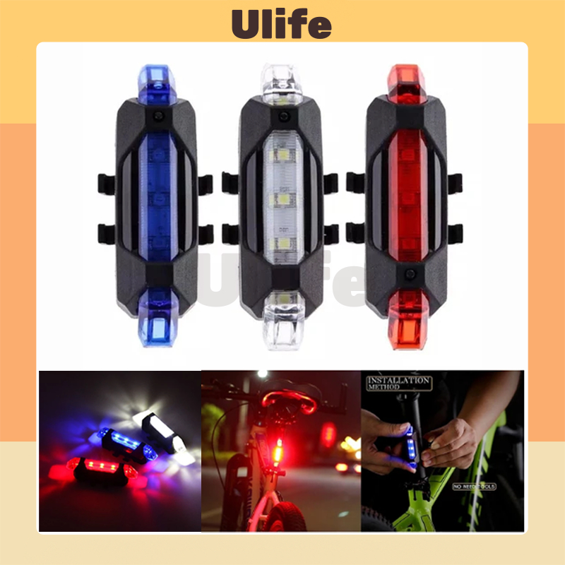 Jual Lampu Sepeda LED Rechargeable Anti Air Aksesoris Sepeda Lampu ...