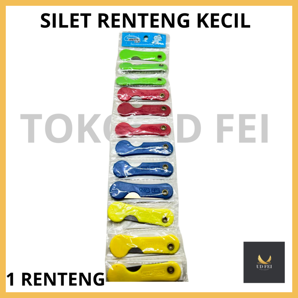 Jual (1 RENTENG=12 PCS) Silet renteng/ Silet renteng kecil/ Silet ...