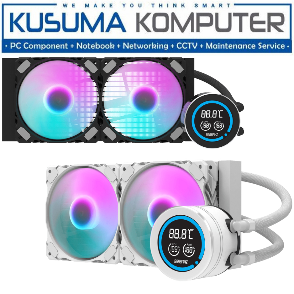 Jual DARKFLASH DN240D Liquid CPU Cooler LCD Digital display | Shopee ...