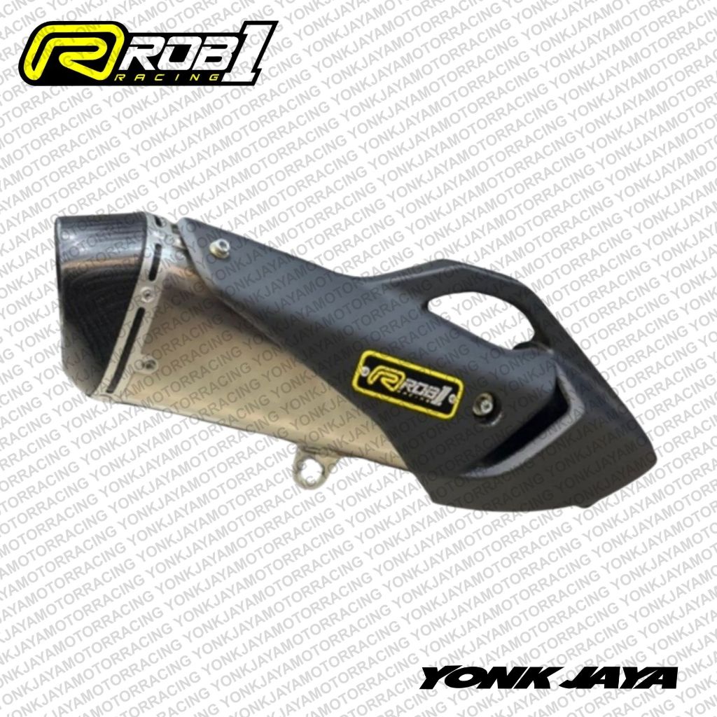Jual KNALPOT ROB1 NMAX TURBO SILINCER OVAL. SS | Shopee Indonesia