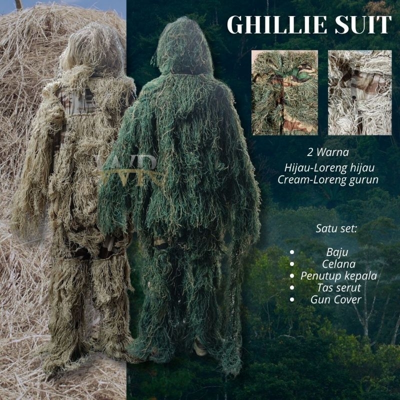 Jual Ghillie Suit / Baju Penyamaran Sniper | Shopee Indonesia