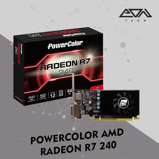 Jual VGA POWERCOLOR AMD Radeon R7 240 2GB GDDR5 64BIT (Output DVI,HDMI ...