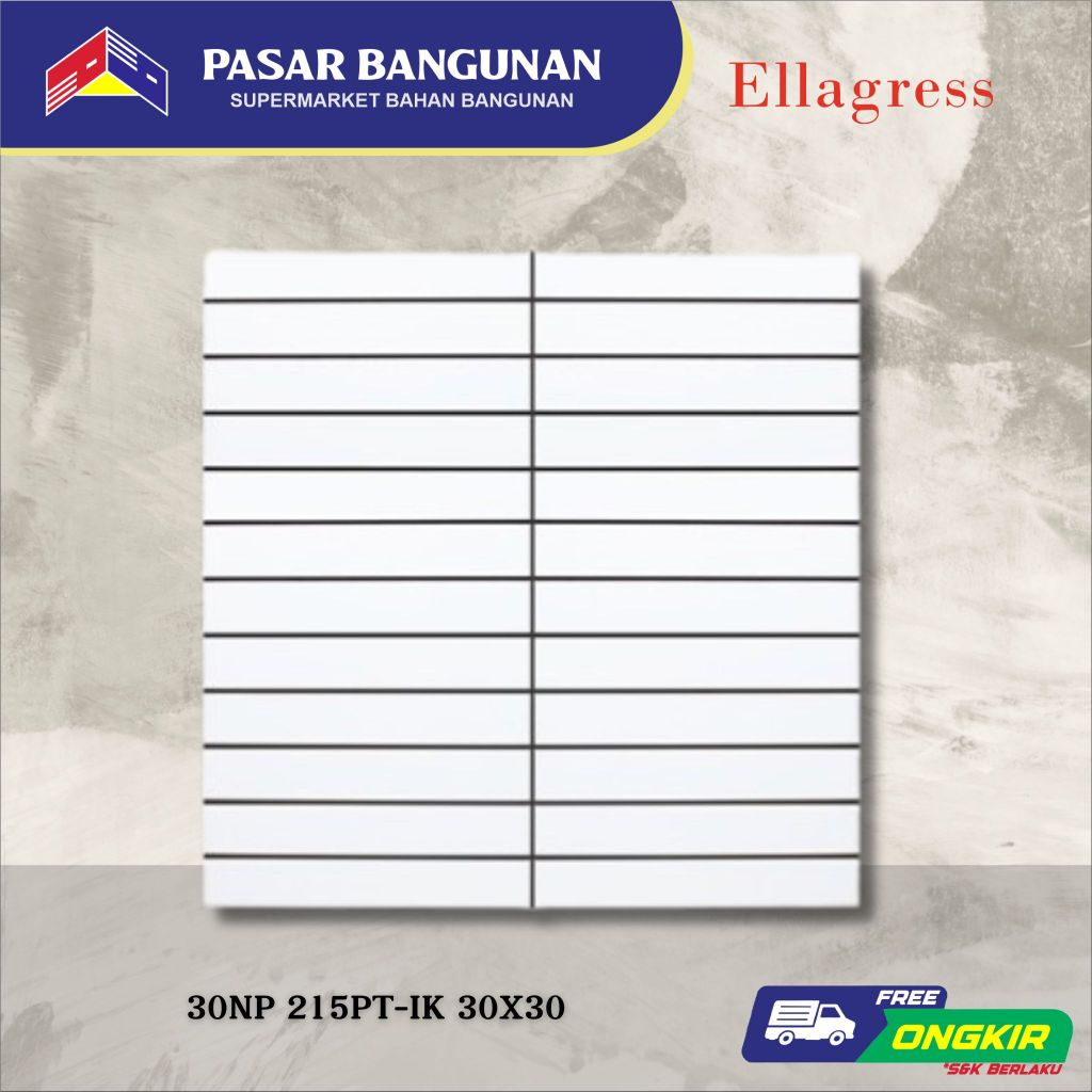 Jual Keramik Dinding ELLAGRESS Precut 30NP 215PT-IK 30x30 Grade A ...