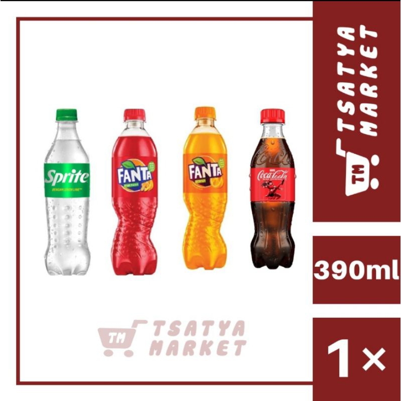 Jual SOFT DRINK COLA / FANTA / SPRITE KEMASAN 390ML | Shopee Indonesia